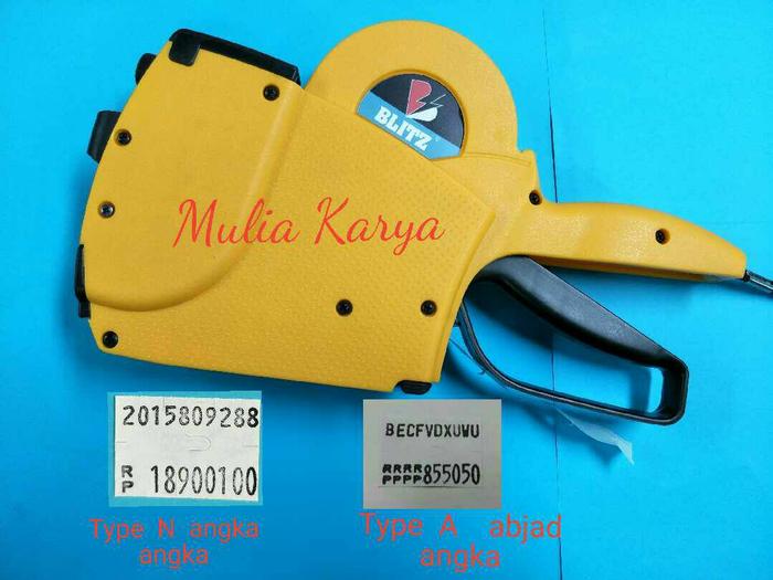 Jual Paket Alat Mesin Italia Label Harga Blitz Type A Atau N Di Seller Rosaria - Cengkareng ...