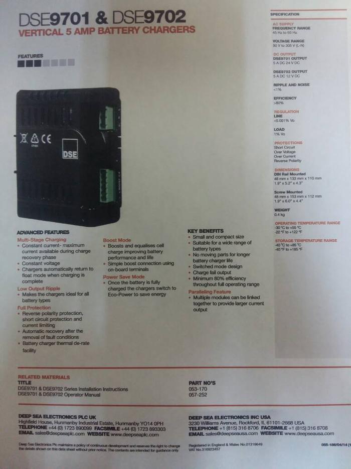 Jual Deepsea Battery Charger 12V 5A DSE9130 - Jakarta Pusat - Shaddin ...