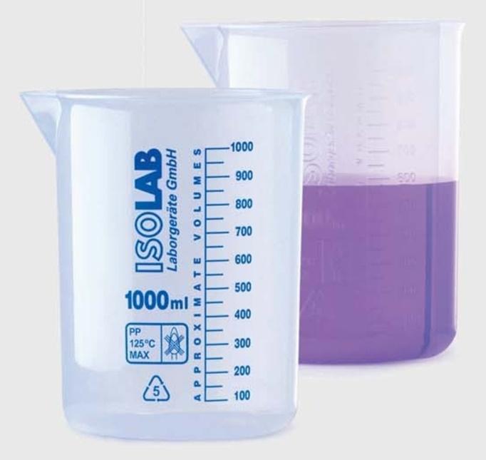 Jual Beaker Plastik 50 Ml Polypropylene (PP) Low Form | Isolab Germany - Jakarta Utara - Lab ...