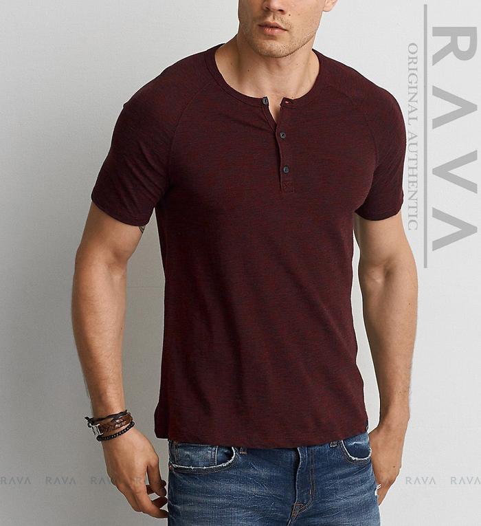 Jual Baju Kaos Pria Raglan Henley Oblong by RAVA PREMIUM (BEST SELLER ...