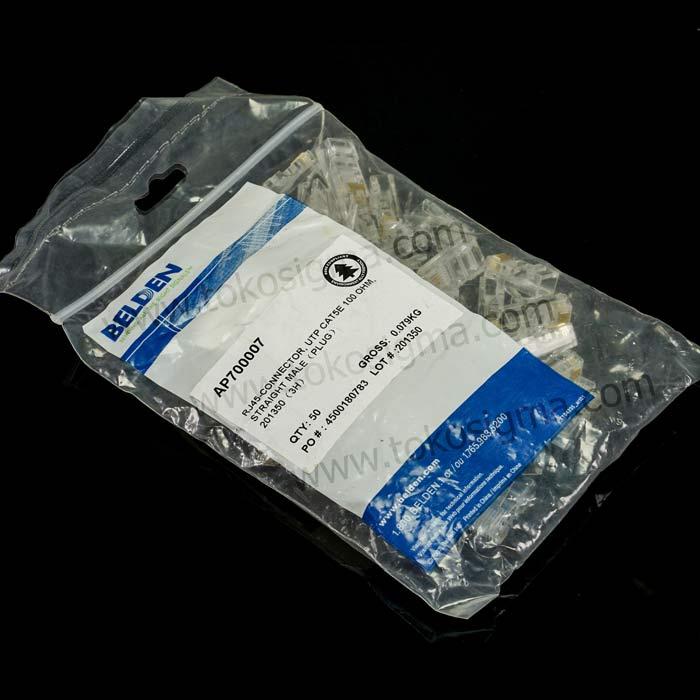 Jual BELDEN AP700007 RJ45 CONNECTOR UTP CAT5E STRAIGHT MALE PLUG ...