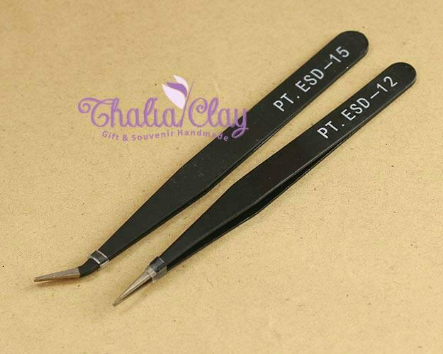 Jual PINSET NAIL ART PINSET CLAY PINSET BENGKOK LURUS TWEEZERS PINSET ...