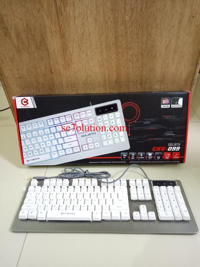 Jual Cyborg Goliath RGB Backlit Gaming Keyboard (CKG-099) - Kota ...