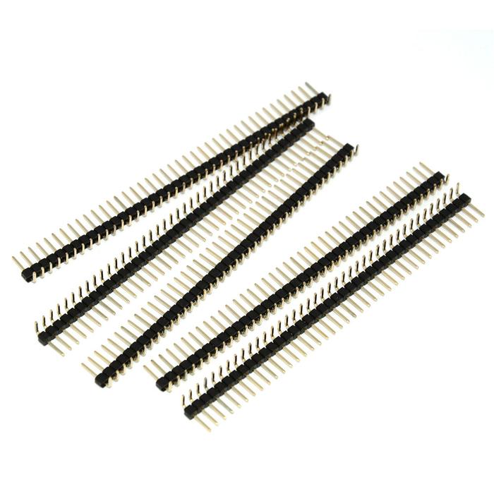Jual PIN SIKU Header 2.54mm Male 40 Pin Single Row Strip Silver ...