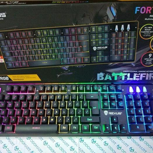Jual Rexus K9 Keys Gaming Keyboard Rexus Gaming LED 19 Tombol Keyboard ...