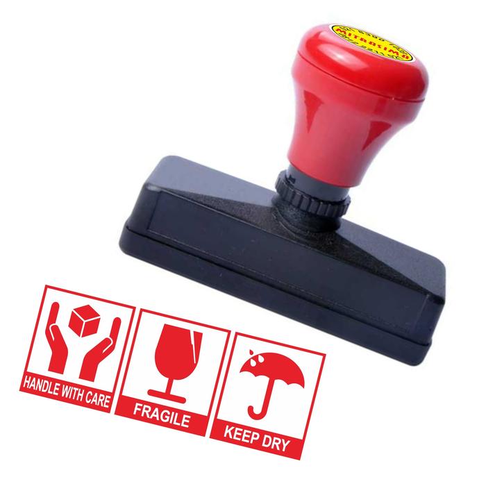 Jual Stempel HANDLE WITH CARE - FRAGILE - KEEP DRY Warna Otomatis ...