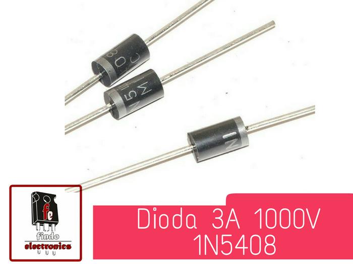 Jual Dioda 3A 1N5408 IN5408 1N 5408 1000V 1KV Standard Power Diode 3A ...