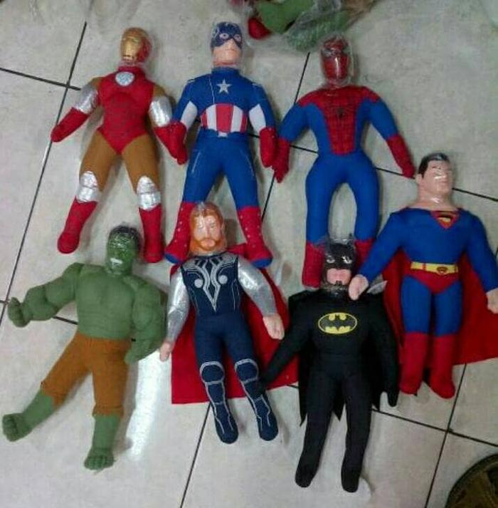 Jual Boneka Superhero Avenger Marvel/Batman/Spiderman/Iron Man/Superman ...