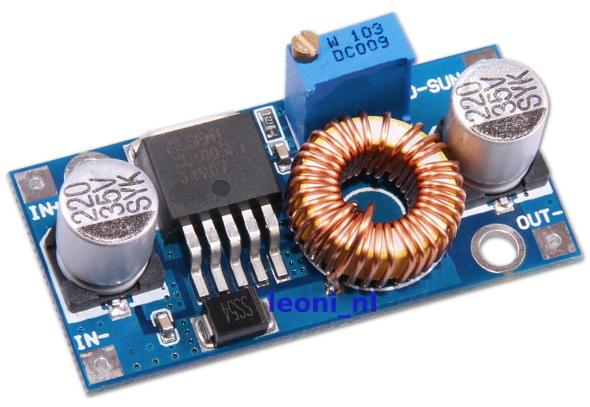 Jual XL4005 adjustable 5A DC-DC step down module ultra compact input 4 ...