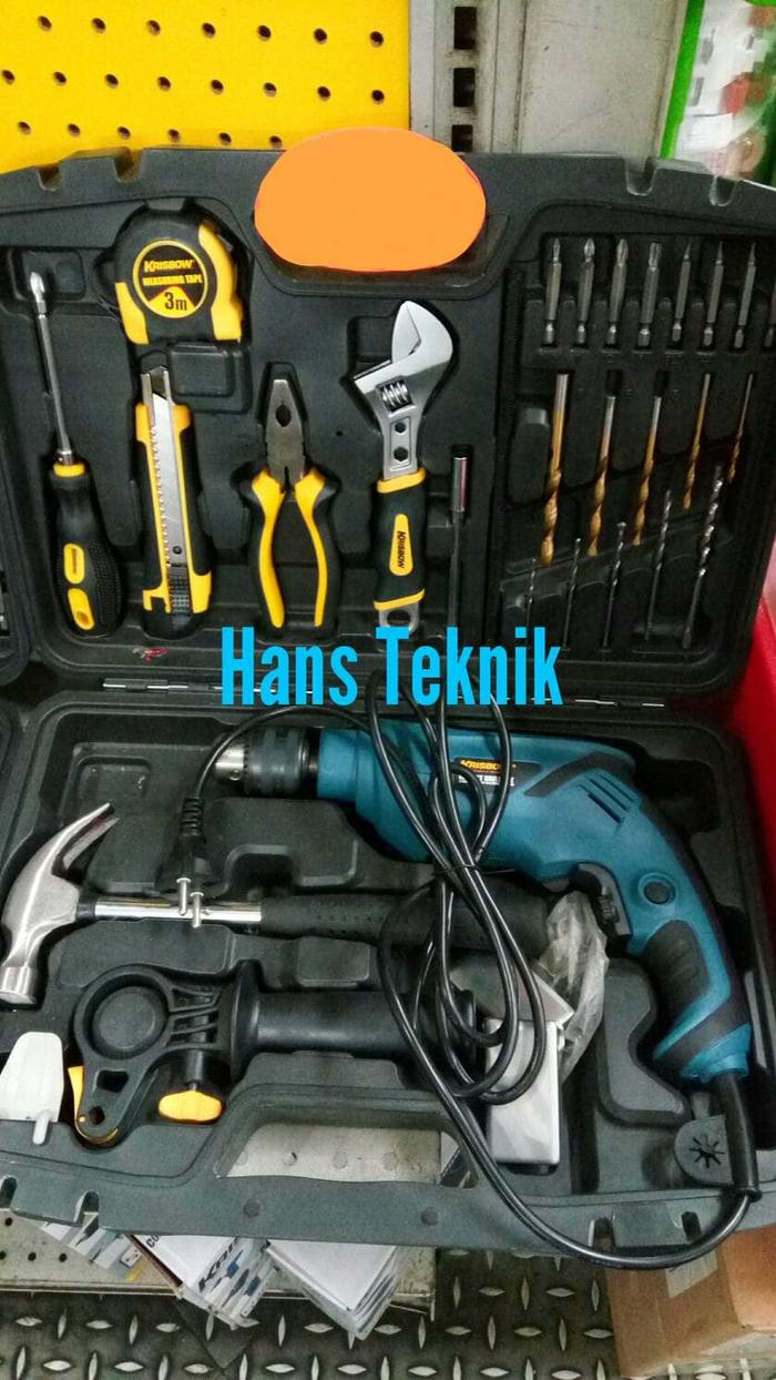 Jual Mesin Bor Obeng Kabel Paket Komplit Krisbow Lengkap Palu Tang Mata ...