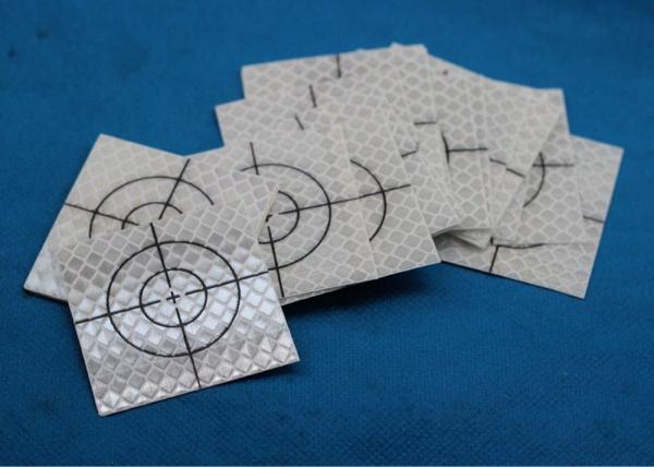Jual Survey Reflector Sheet/ Reflective Tape/ Prisma Target Sticker ...