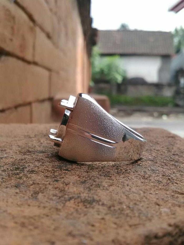 Jual emban cincin perak handmade model cakar kombinasi doff manual ...