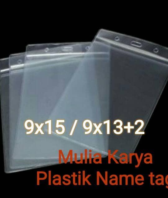 Jual Plastik Name tag 9 x 15 / Kartu Pengenal / ID Card / Plastik Mika ...