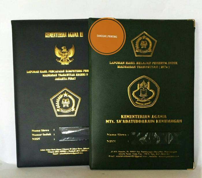 Jual Map Raport/ Map ijazah siku emas Hot Print - Jakarta Pusat ...