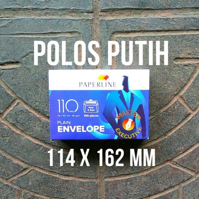 Jual Paperline / PPL Amplop Putih Polos 110 PPS / 114 x 162 mm - Kota ...