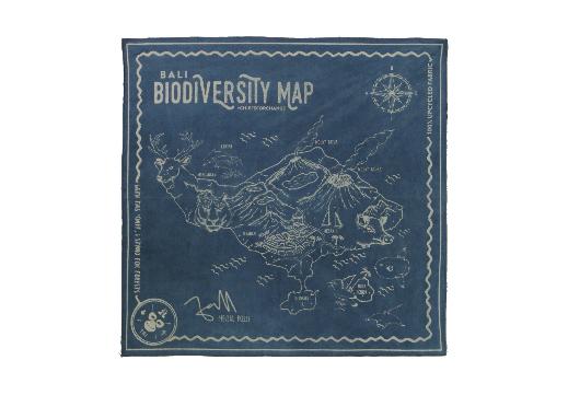 Jual Sapu Tangan/slayer/bandana/handkerchief Biodiversity Map Daur ...