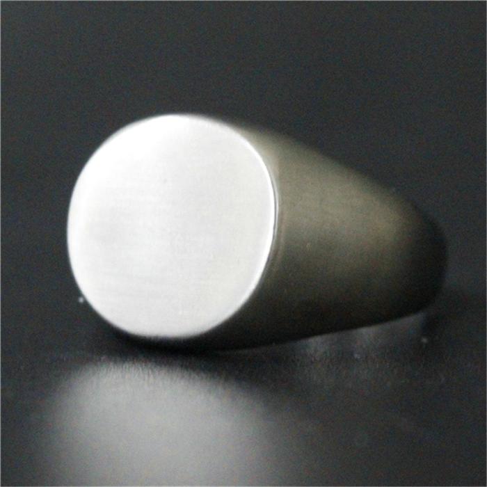 Jual Cincin Titanium Ring Signet Silver Ring Oval Plate Cincin ...
