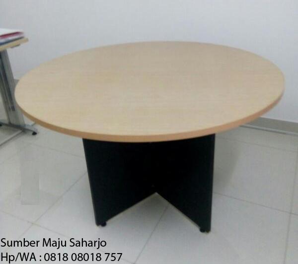 Jual Meja Rapat Meeting Kantor BULAT BUNDAR Diameter 100 cm 100cm SMS ...