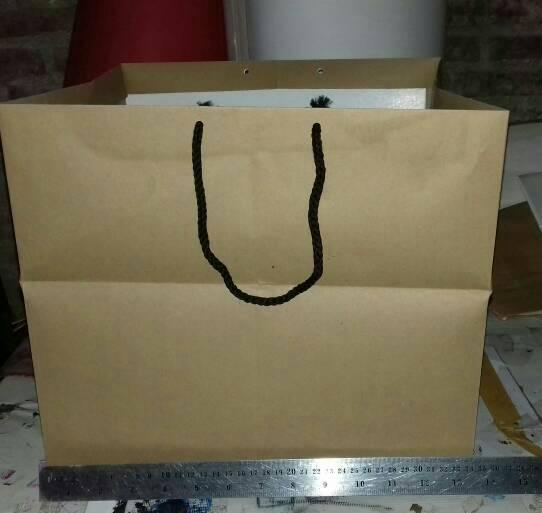 Jual paper bag kotak 33 x 33 cm tinggi 30 cm plus sablon - Kab. Kudus ...