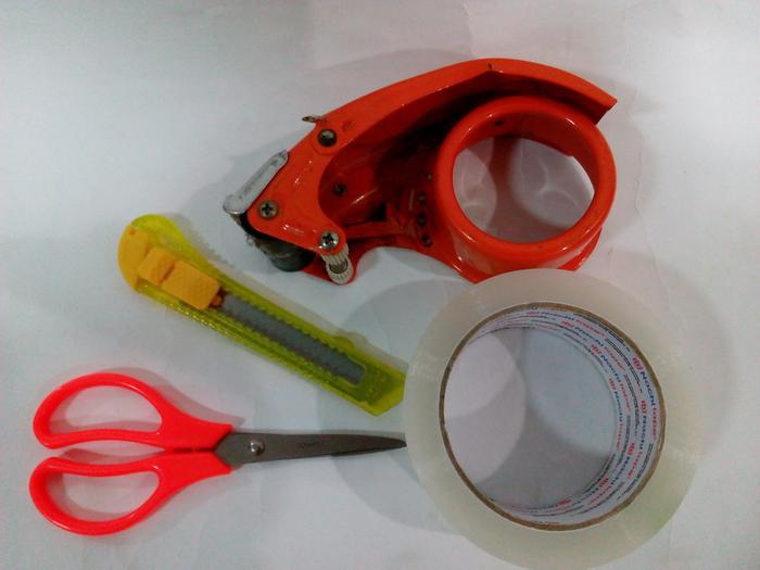 Jual paket alat dagang online packing barang lengkap (lakban gunting ...