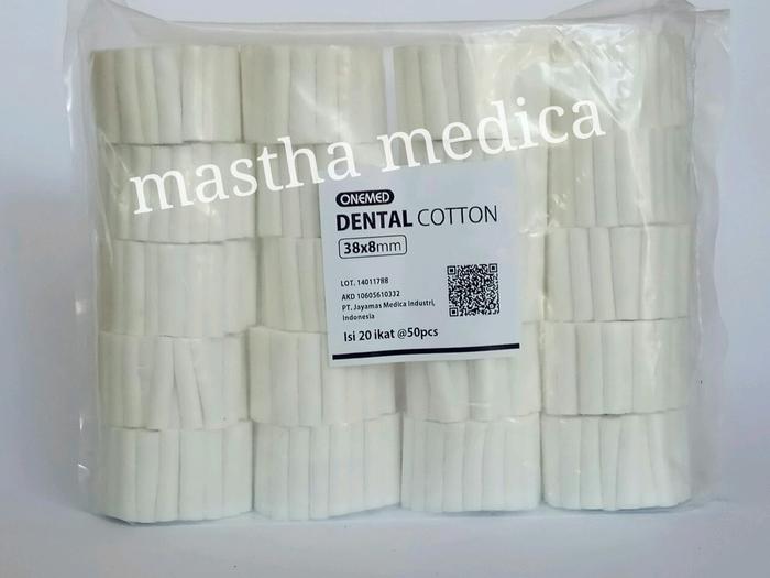 Jual Dental Cotton / Kapas Gigi / Dental Cotton Rolls 38 x 8 mm Onemed ...