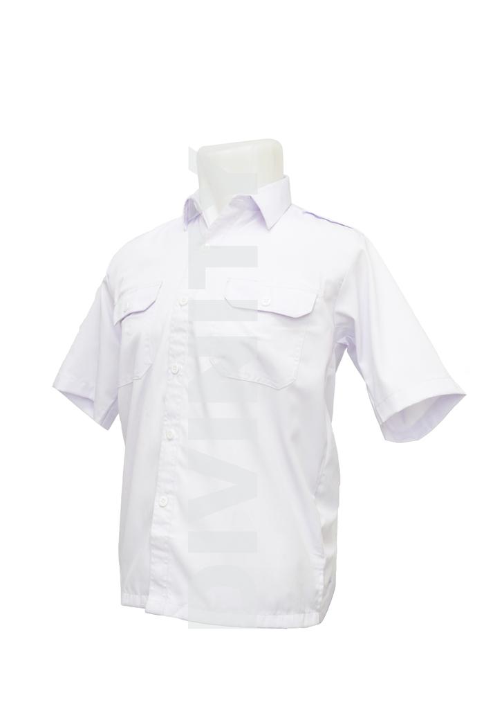 Jual BAJU KEMEJA PILOT PUTIH SERAGAM PDH OB SATPAM BAHAN DRILL - Navy ...