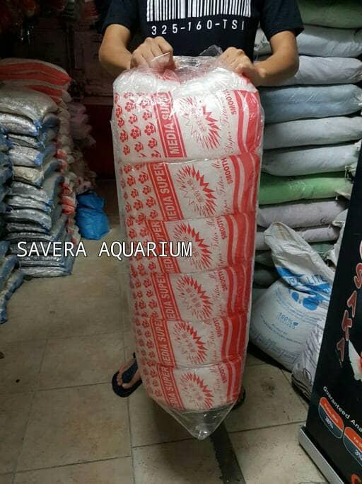 Jual Kapas Media Super 3lapis 1 ball / isi 50pcs / busa filter ...