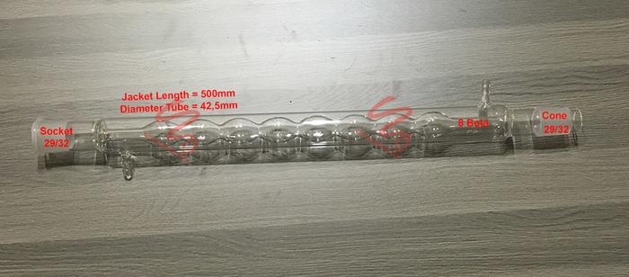 Jual Kondensor Bola 40Cm. NS 29/32 | Bulb Condensor | Reflux - Kota ...