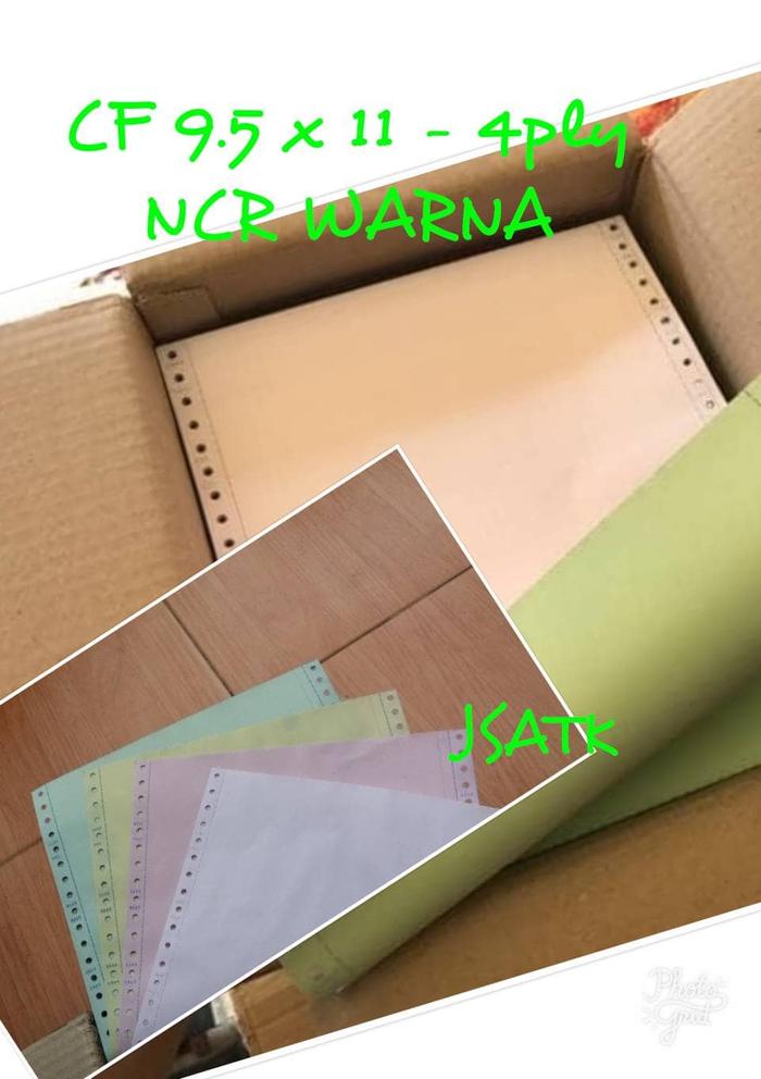 Jual KERTAS CONTINUOUS FORM NCR 4 RANGKAP UKURAN KWARTO/A4 NCR WARNA ...