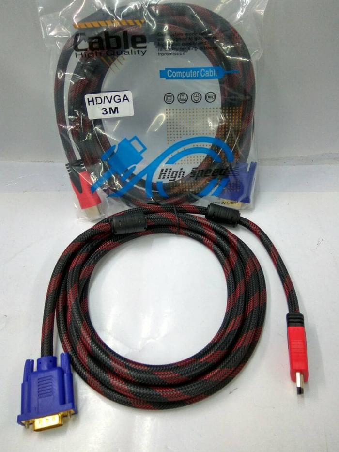 Jual KABEL HDMI TO VGA 3METER - Kab. Tangerang - Diana Prince | Tokopedia