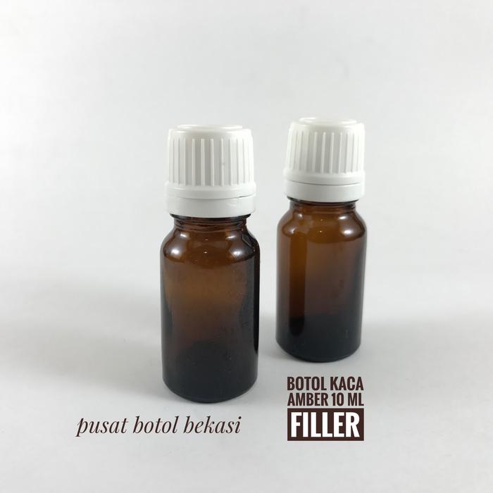Jual BOTOL KACA AMBER 10 ML TEBAL FILLER PUTIH - Kota Bekasi - Pusat ...