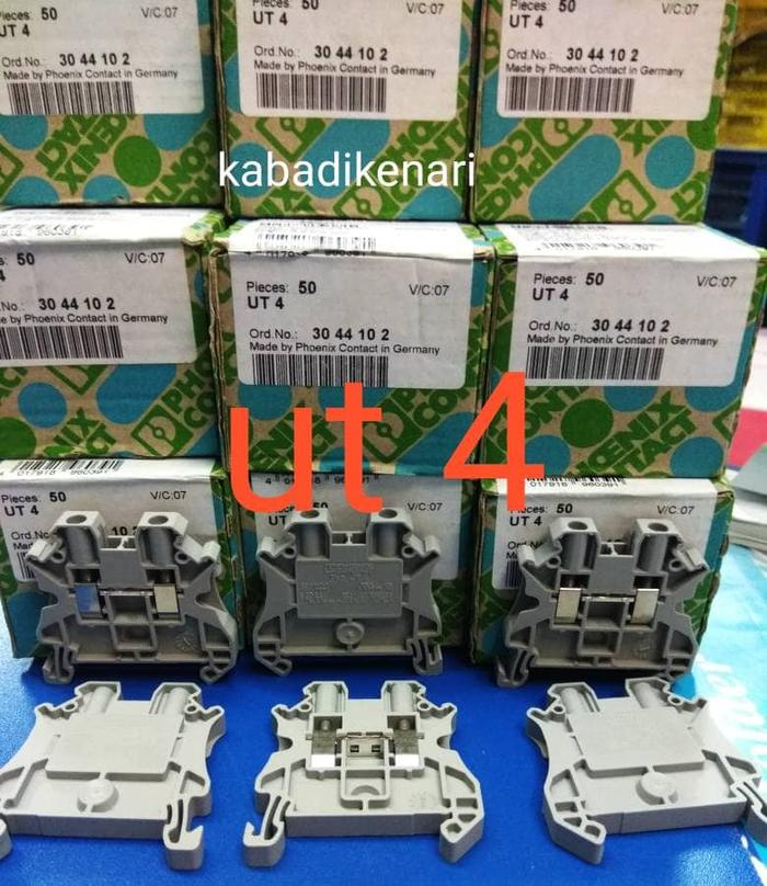 Jual PHOENIX CONTACT TERMINAL BLOCK UT4 UT 4 viking terminal blok din ...