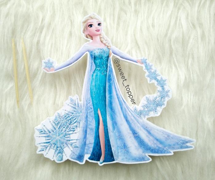 Jual Topper Background Princess Elsa utk hiasan kue dll - Kab. Bandung ...
