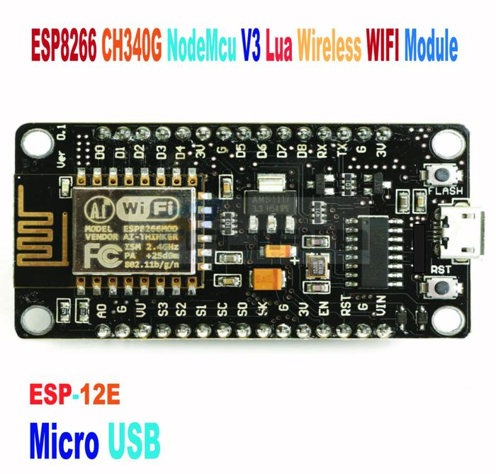 Jual Nodemcu V3 Lolin Lua Wifi Ch340 Esp8266 Iot Kota Jual Nodemcu V3