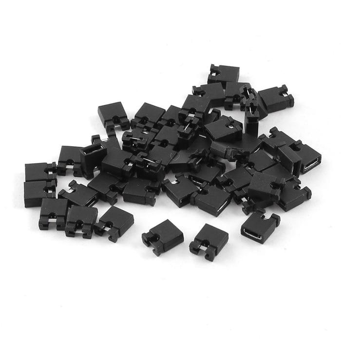 Jual 2.54mm Pitch Pin Header Jumper Cap Connector 2 pin - Kota ...