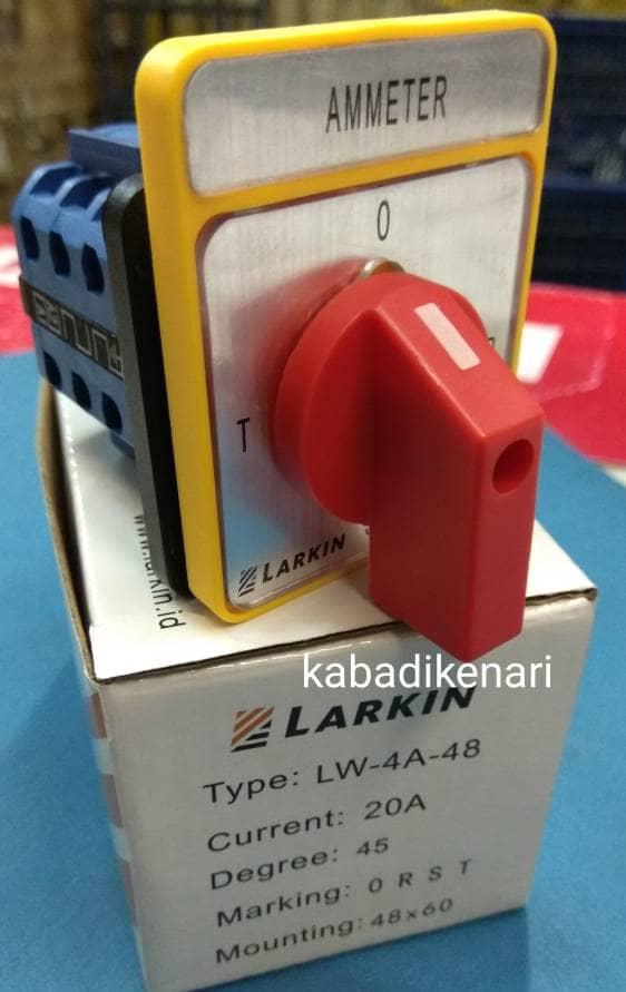 Jual AMPERE METER SELECTOR SWICTH 3P 20A 4 POSISI ROTARY SWITCH PANEL ...