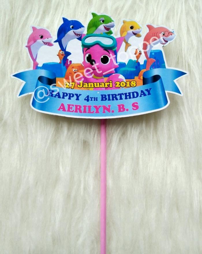 Jual Topper HBD sesuai tema sudah berikut nama untuk hiasan kue dll ...