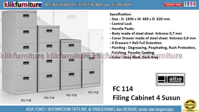 Promo FC 114 ALBA Filing Cabinet Besi 4 Susun Cicil 0% 3x - Kota ...