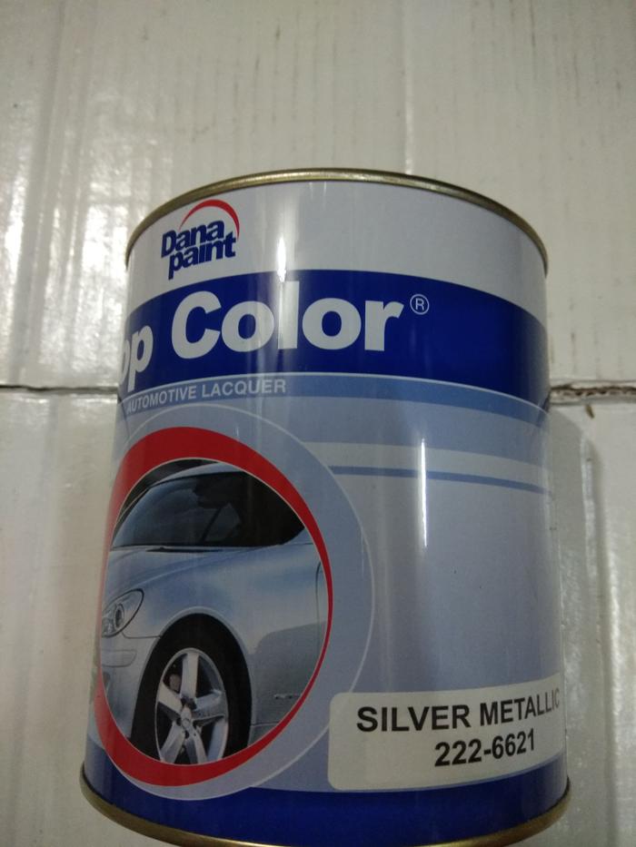 Jual cat duco top color danapaint kemasan 1 kg silver metalic 6621 ...