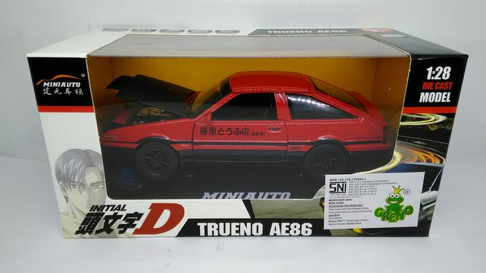 Jual Diecast Miniatur Mobil Toyota Trueno AE86 Replika Miniauto Skala 1 ...