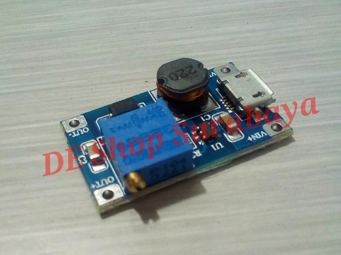 Jual Modul Step Up MT3608 slot microUSB micro USB MT 3608 - Kota ...