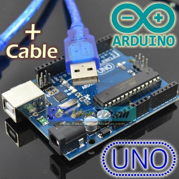 Jual Arduino UNO R3 ATMEGA328 P ATMEGA16u2 Kabel USB Compatible Board ...