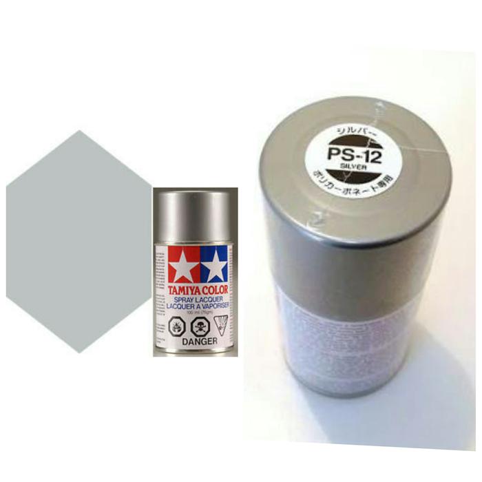 Jual Tamiya 86012 PS-12 Silver Polycarbonate Spray Paint - Jakarta ...