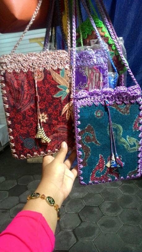 Jual Tas Batik Rajut Selempang-Tas Hp/Dompet-Murah - Kab. Klaten - Mega ...