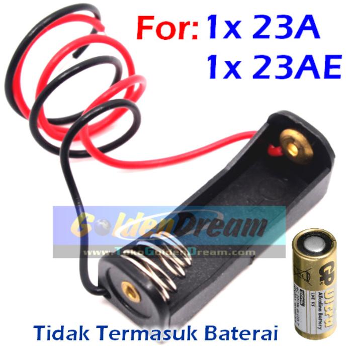 Jual 1x 23A 23AE Battery Holder Kotak Tempat Baterai 12v A23 L1028 ...