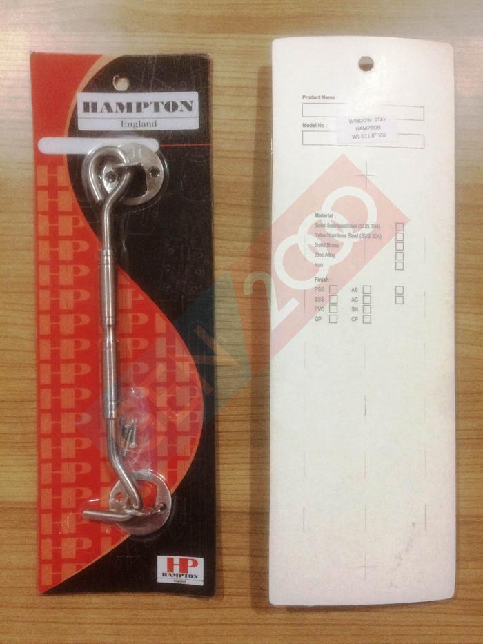 Jual Hak Angin 8 Inch Kait Penahan Jendela Window Stay 8" SSS - Jakarta ...