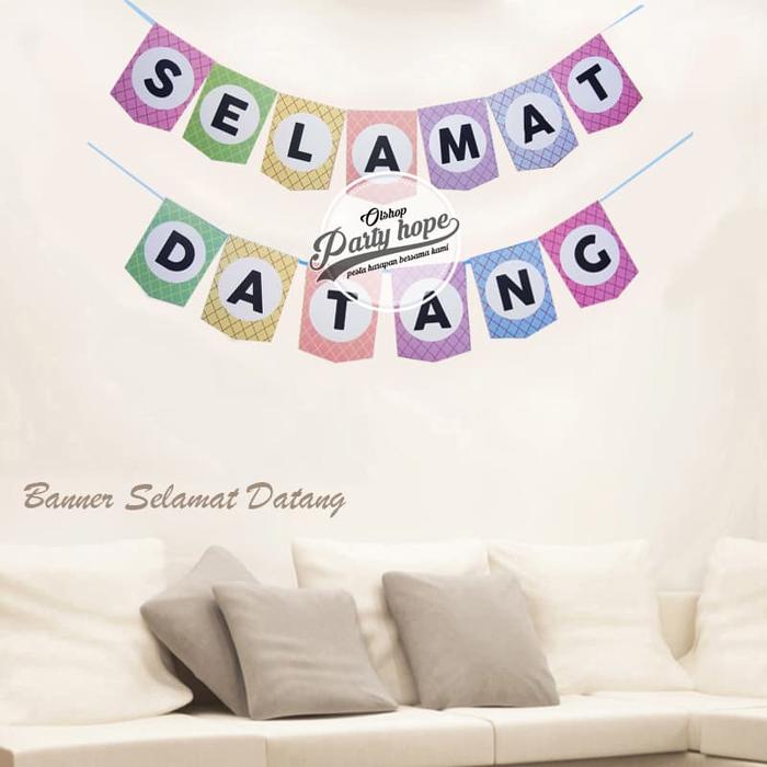 Jual Banner selamat datang / Bunting Flag selamat datang / Banner ...