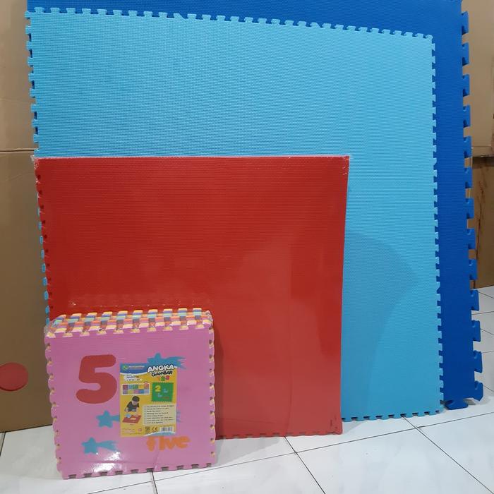 Jual Evamat Sport 1m X 1m Karpet Anak Evamat 1 Meter Tebal 2 Cm - Biru ...