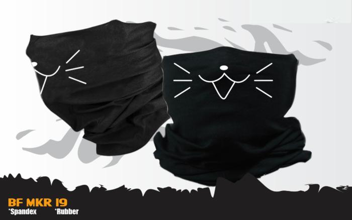 Jual Masker Anime Emoticon Kucing Hitam Penutup Muka Motor (BF MKR 29 ...