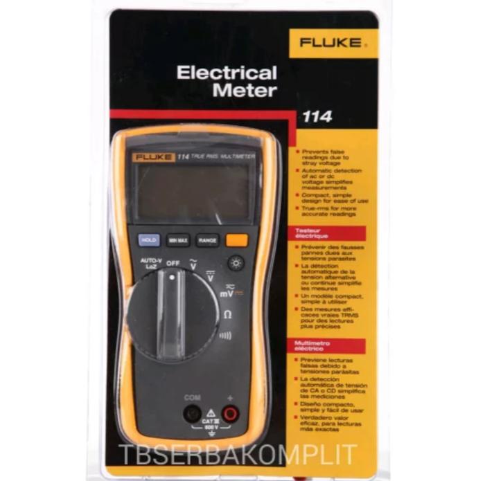 Jual Fluke 114 elektrik Meter 600 V volt true rms Multitester ...